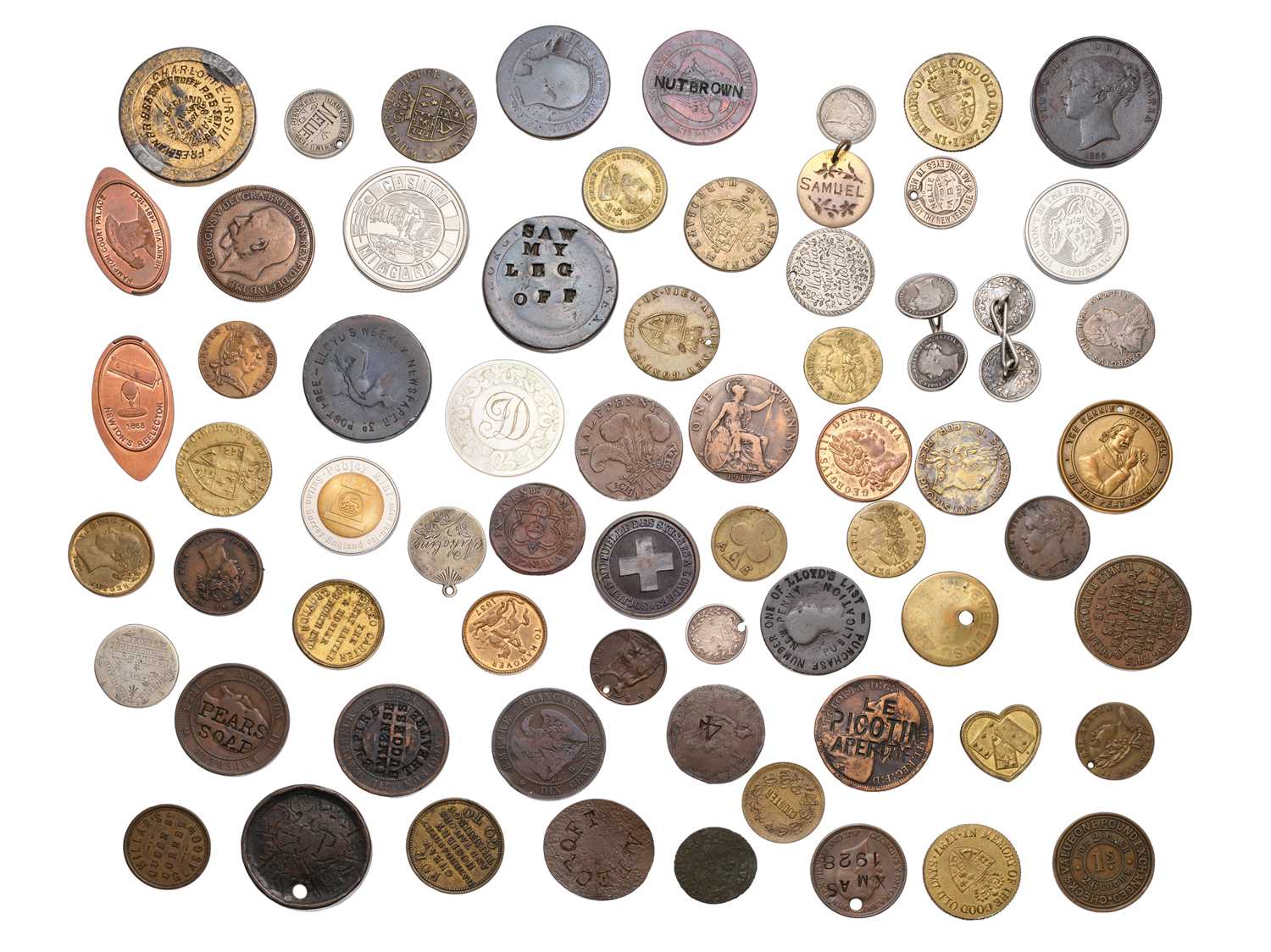 Lot 287 - Assorted Countermarked and Engraved Coins,