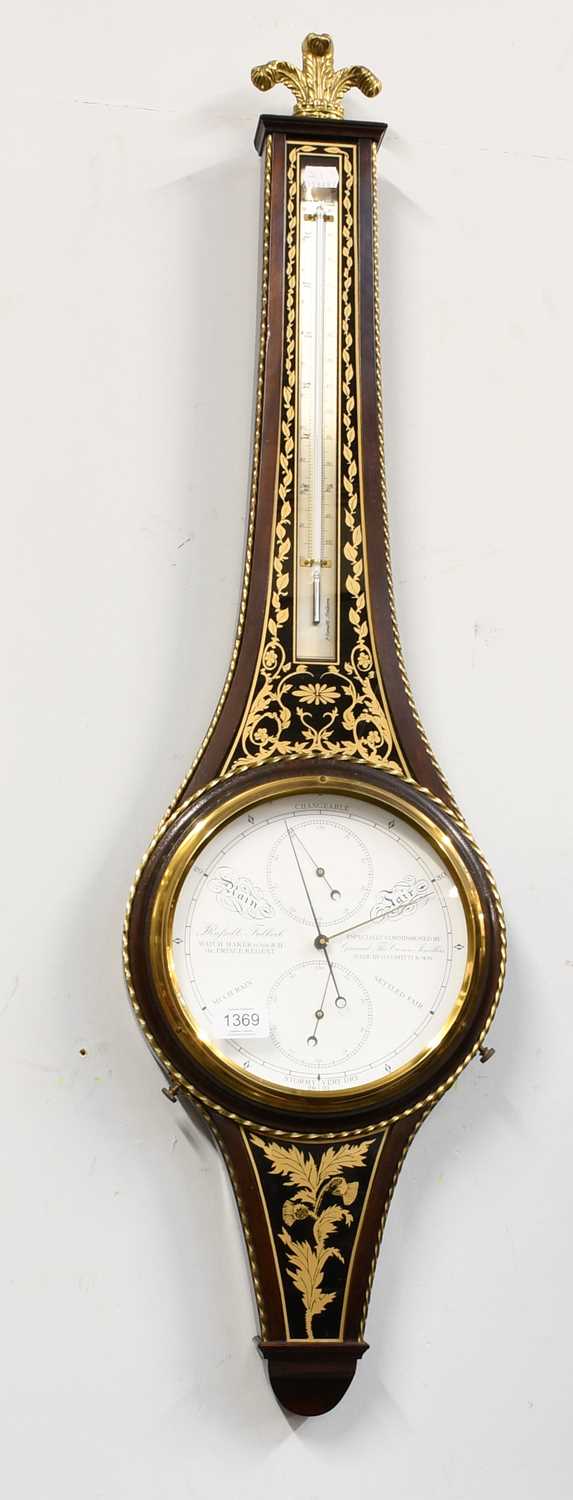 Lot 1369 - A Modern Aneroid Barometer, by Comitti