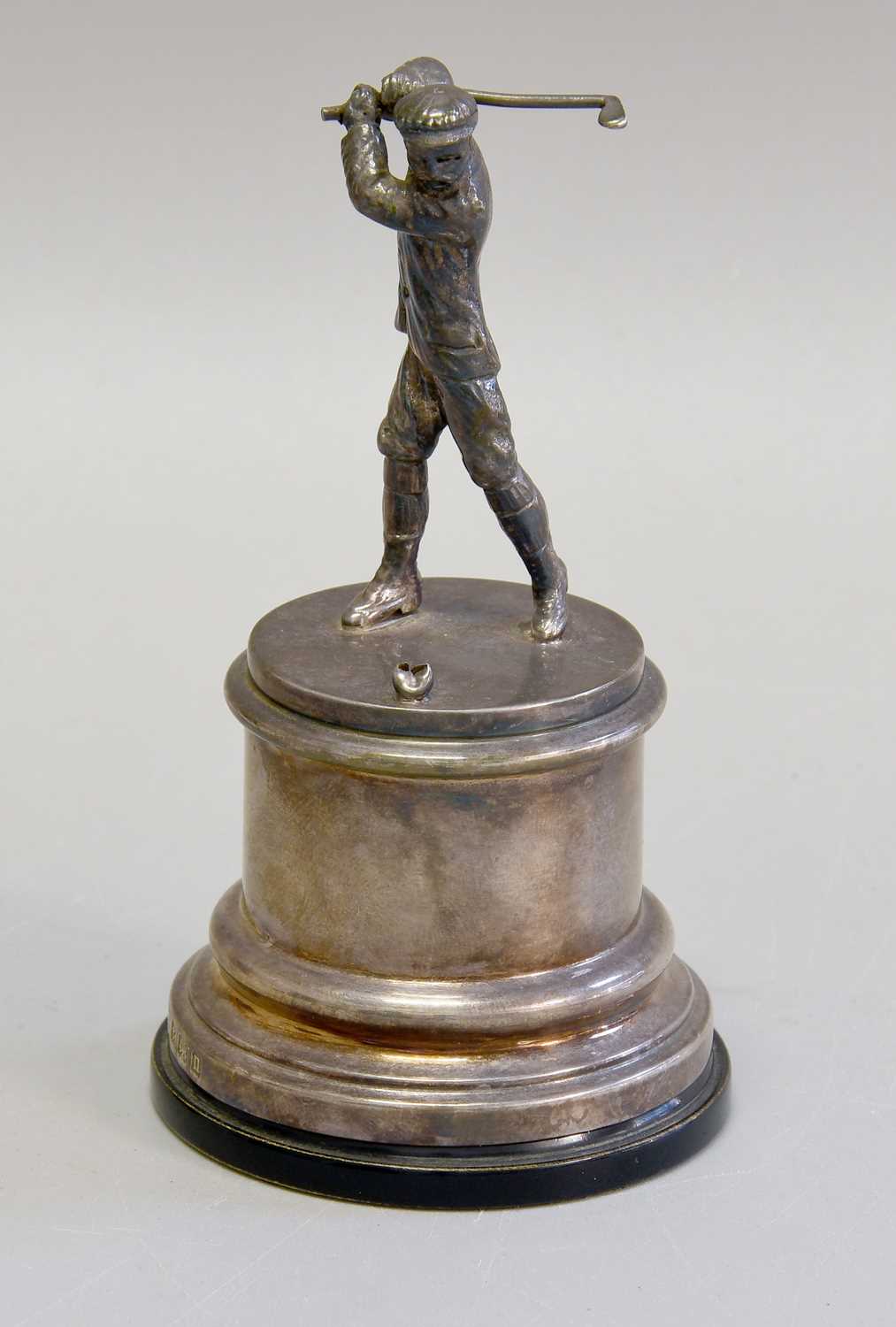 Lot 69 - A George V Silver Model of a Golfer, by
