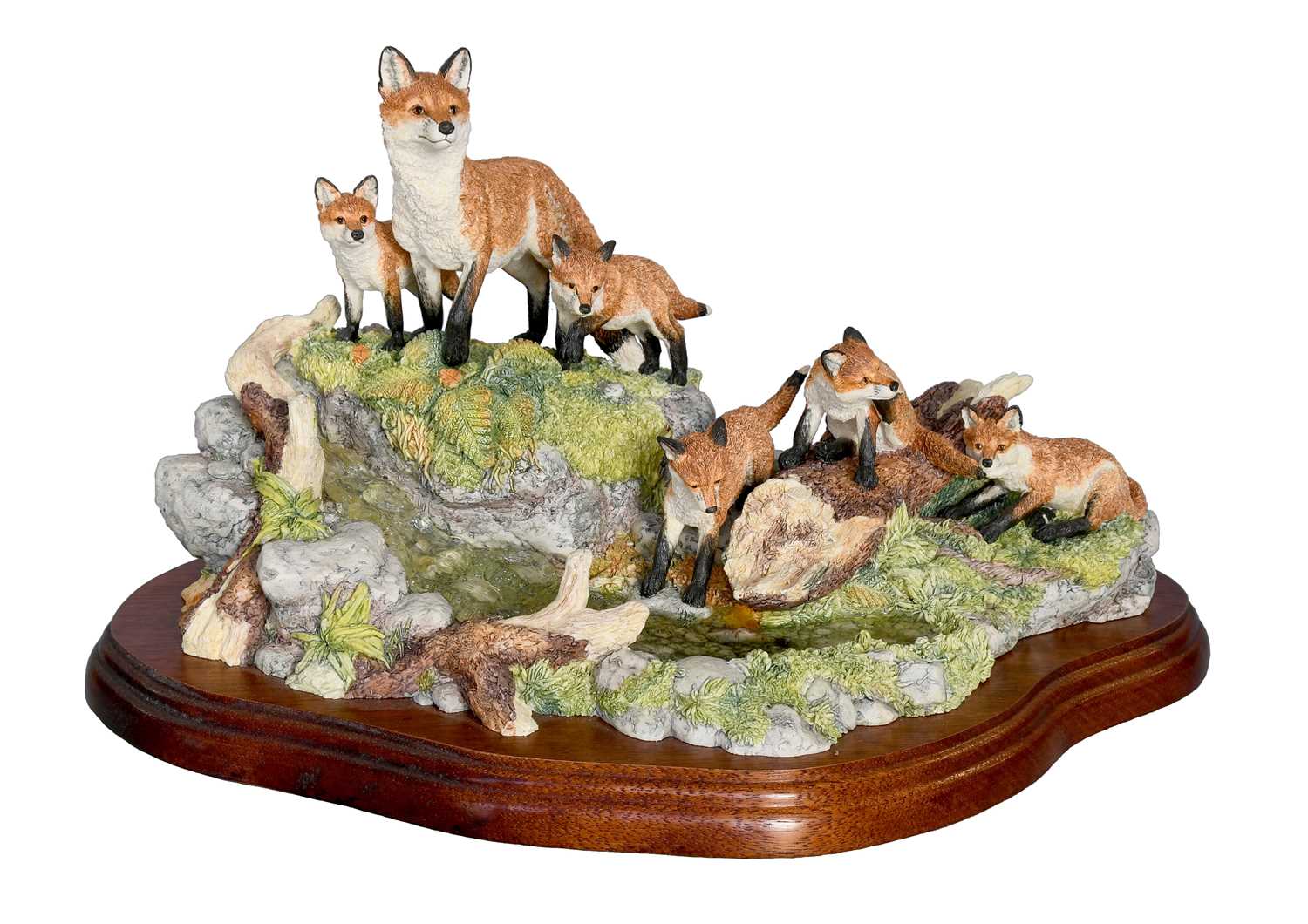 Lot 124 - Border Fine Arts 'Family Outing' (Vixen and