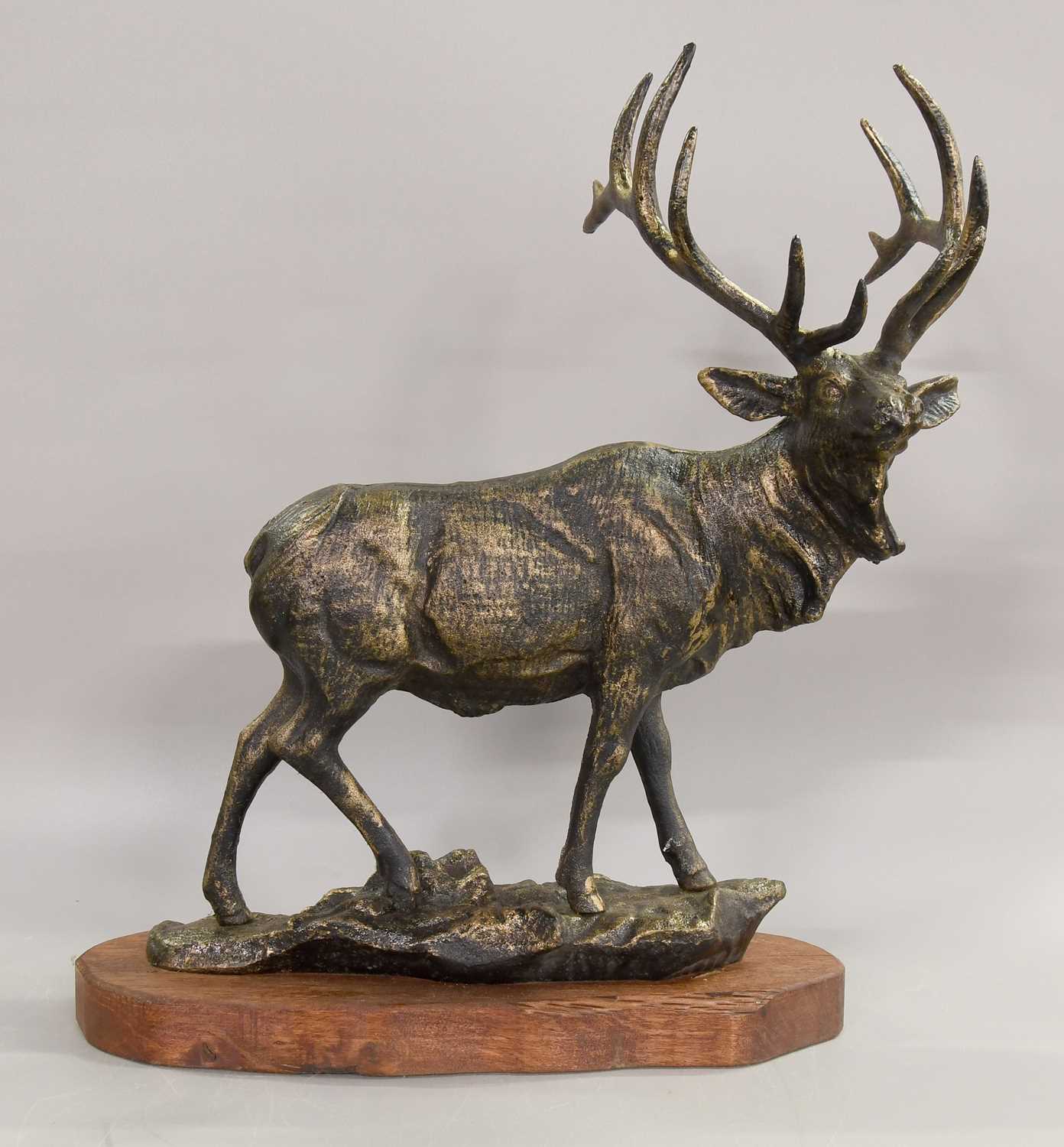 Lot 237 - A 20th Century Bronzed Model of A Stag, on