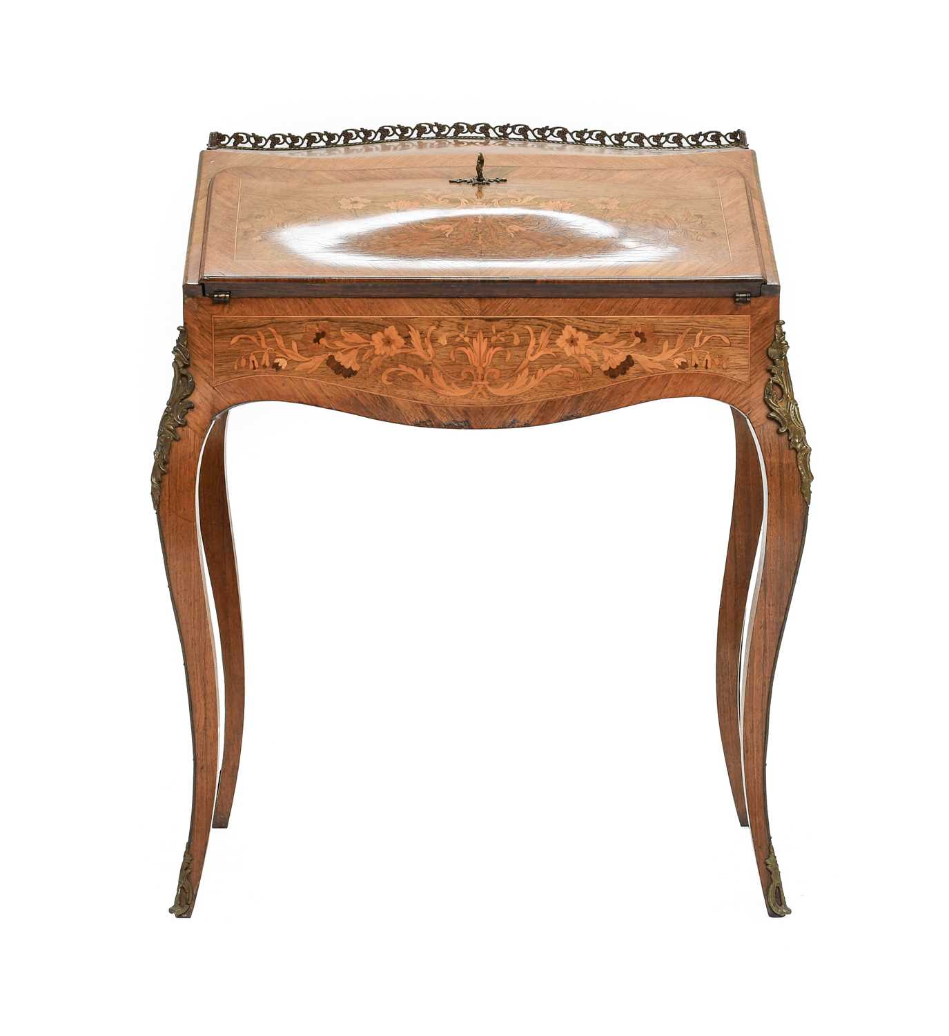 Lot 50 - A French Louis XV-Style Rosewood Bureau en