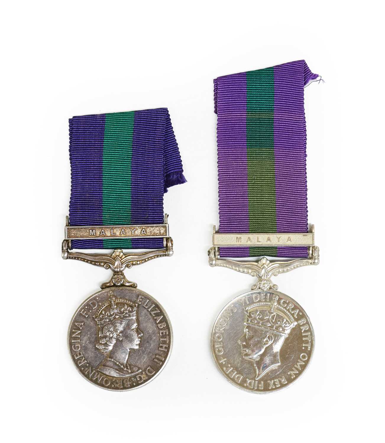 Lot 15 - Two General Service Medals 1918-62, one
