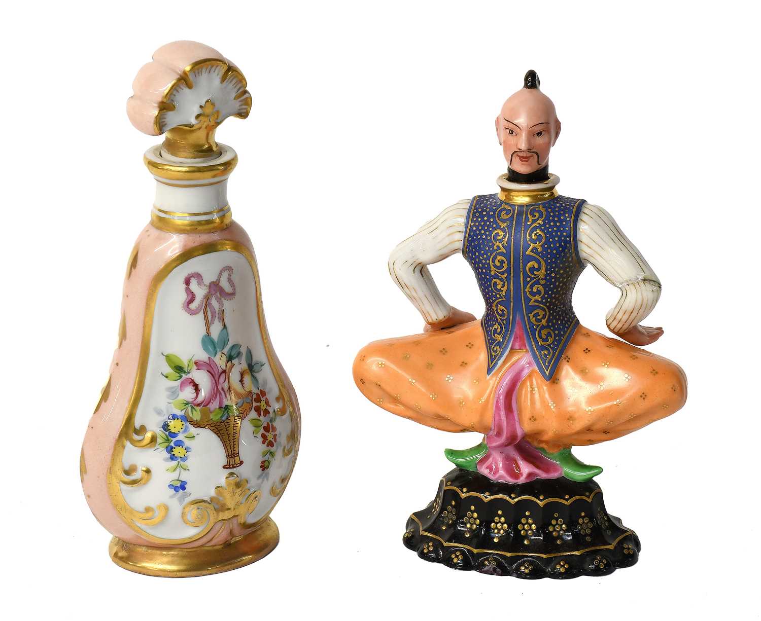 Lot 178 - A French Porcelain Scent Bottle, 19th