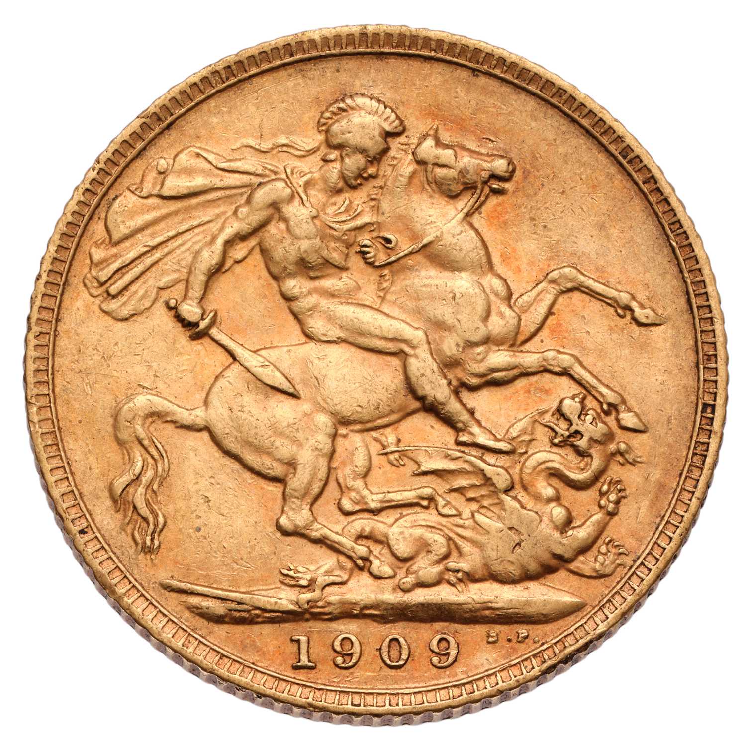 Lot 132 - Edward VII, Sovereign 1909; very fine