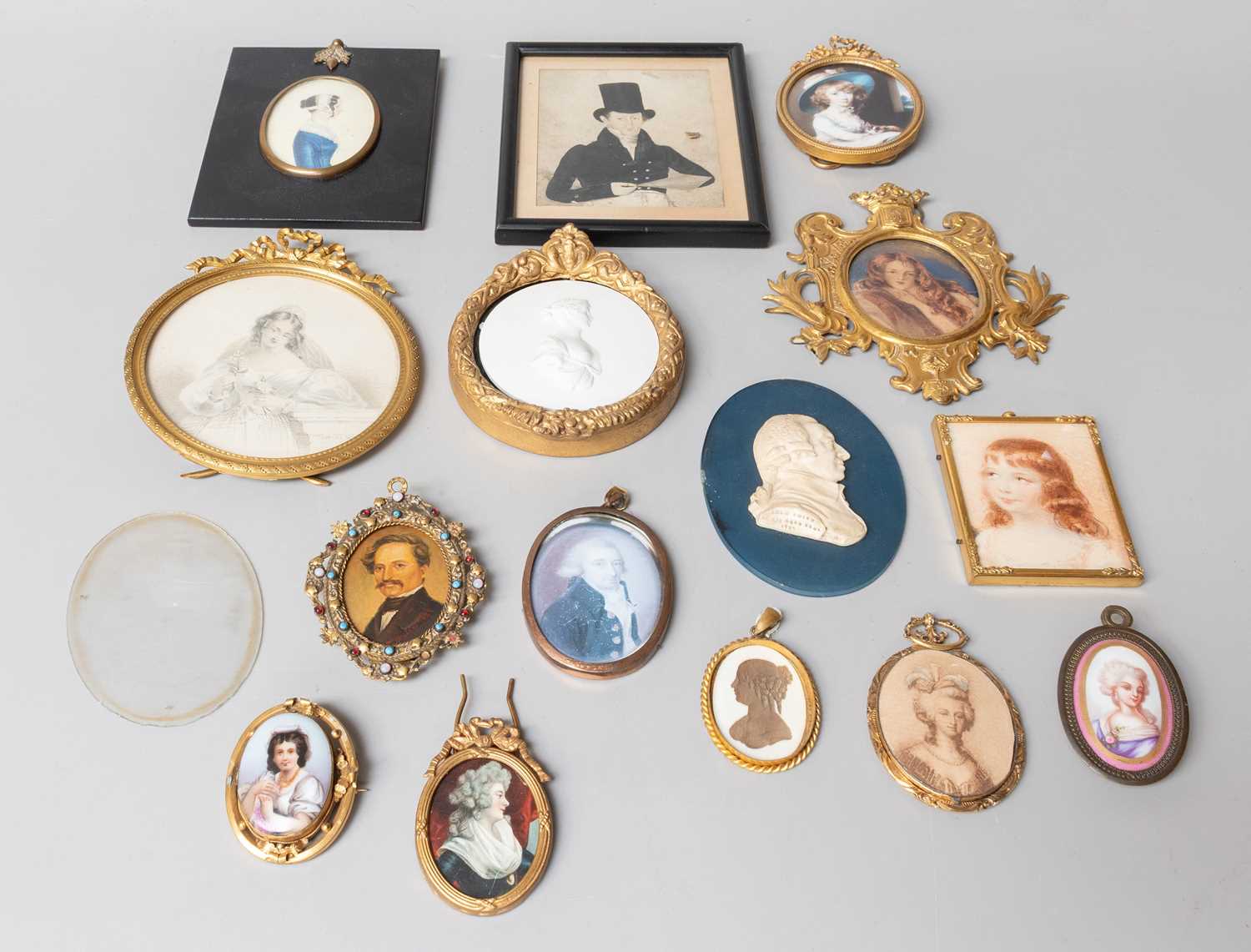 Lot 158 - 19th Century and Later Portrait Miniatures,