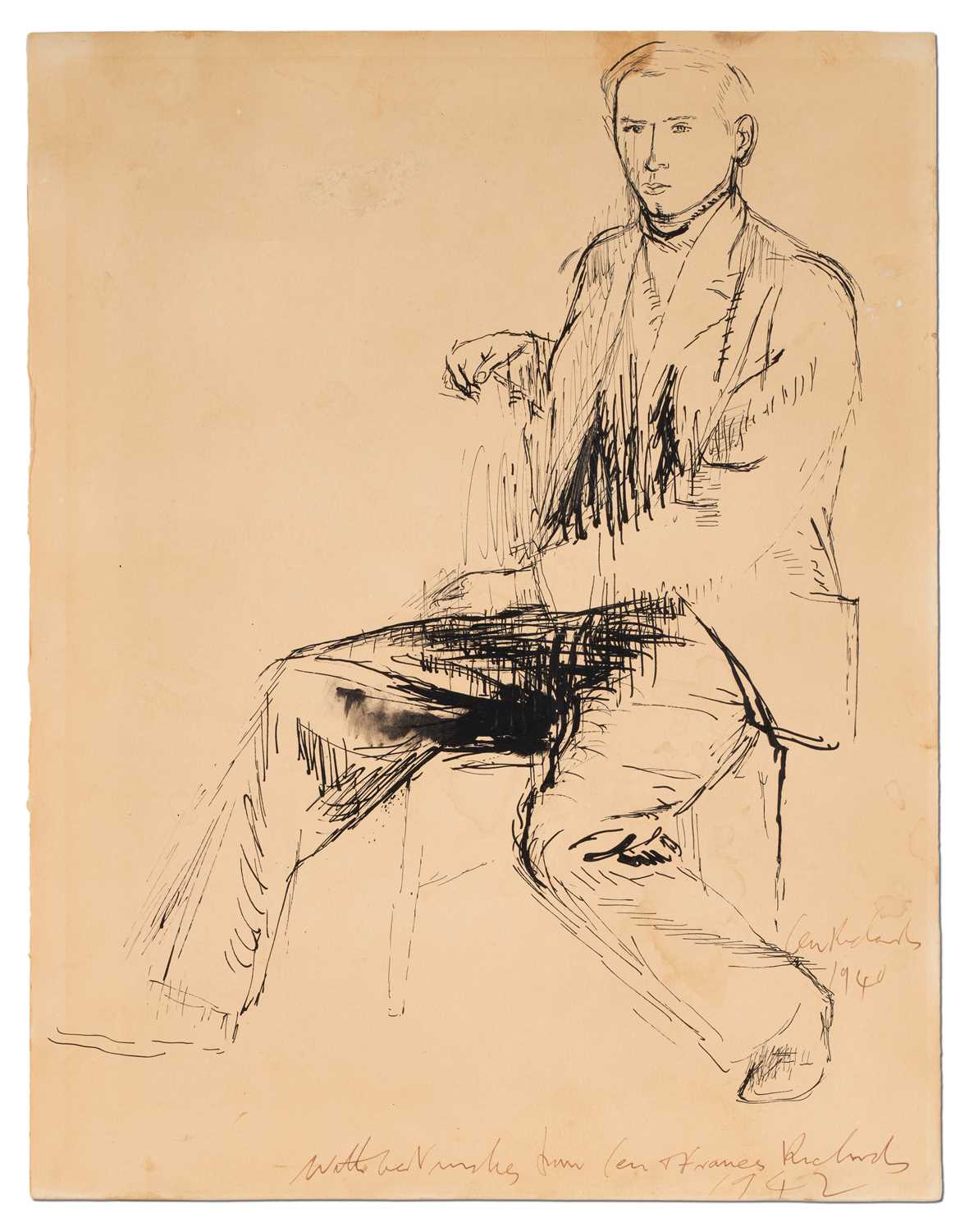 Lot 40 - Ceri Richards CBE (1903-1971) Welsh Portrait