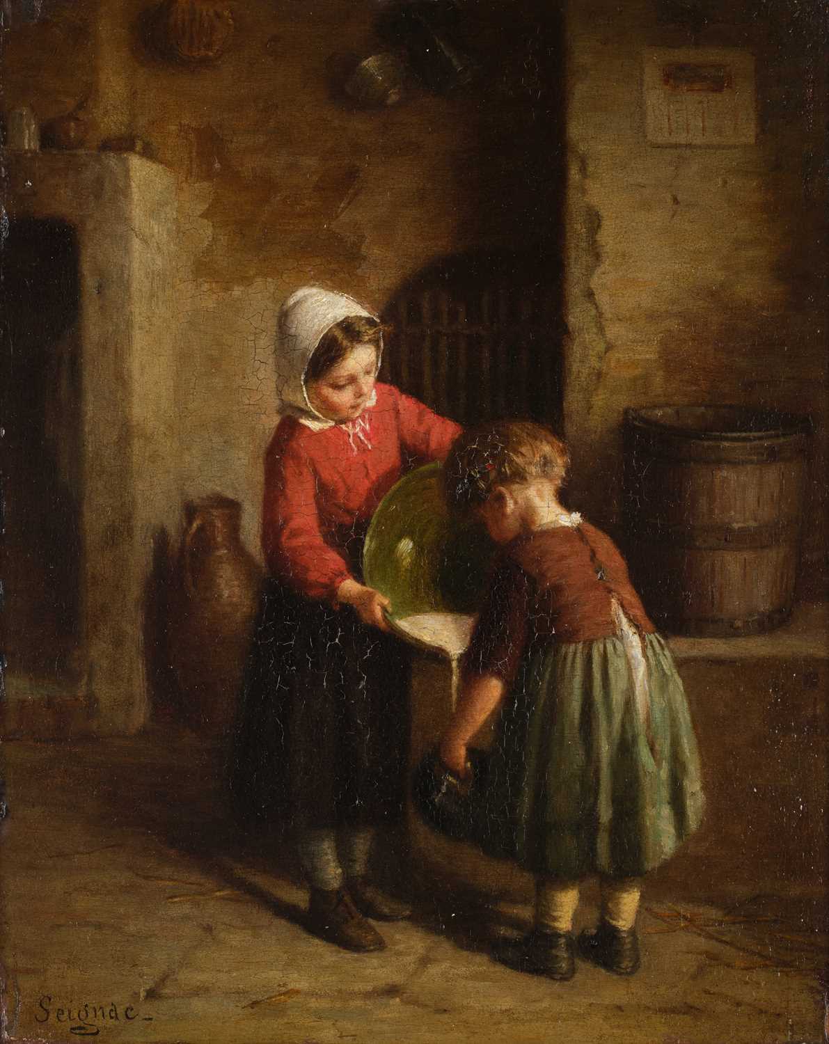 Lot 1076 - Paul Seignac (1826-1904) French Little