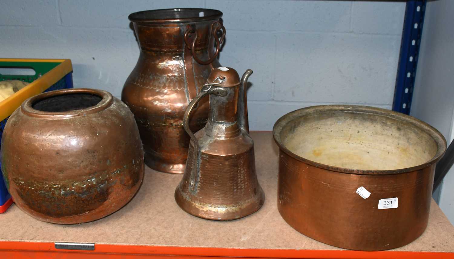 Lot 331 - Middle Eatstern Copper Vessels, including