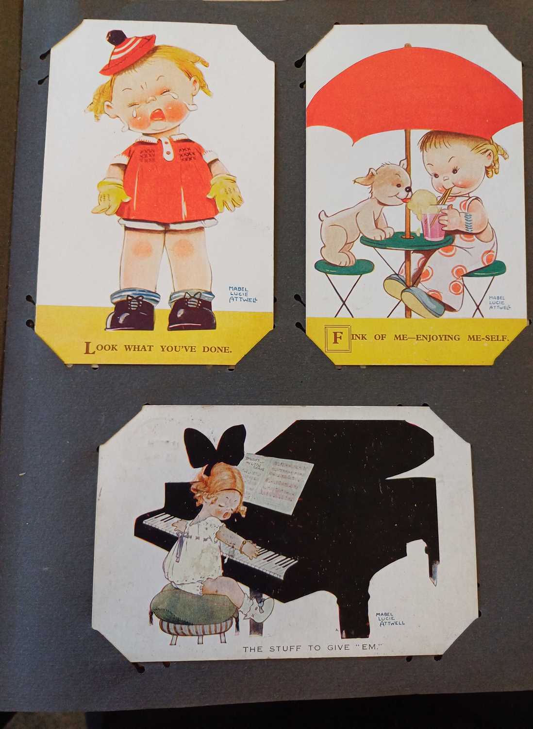 Lot 102 - Comic and Mabel Lucie Attwell Postcards.