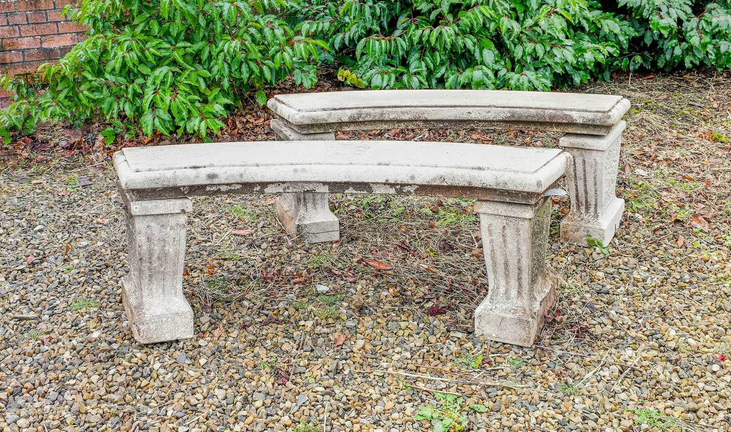 Lot 414 - A Pair of Classical-Style Composition Curved