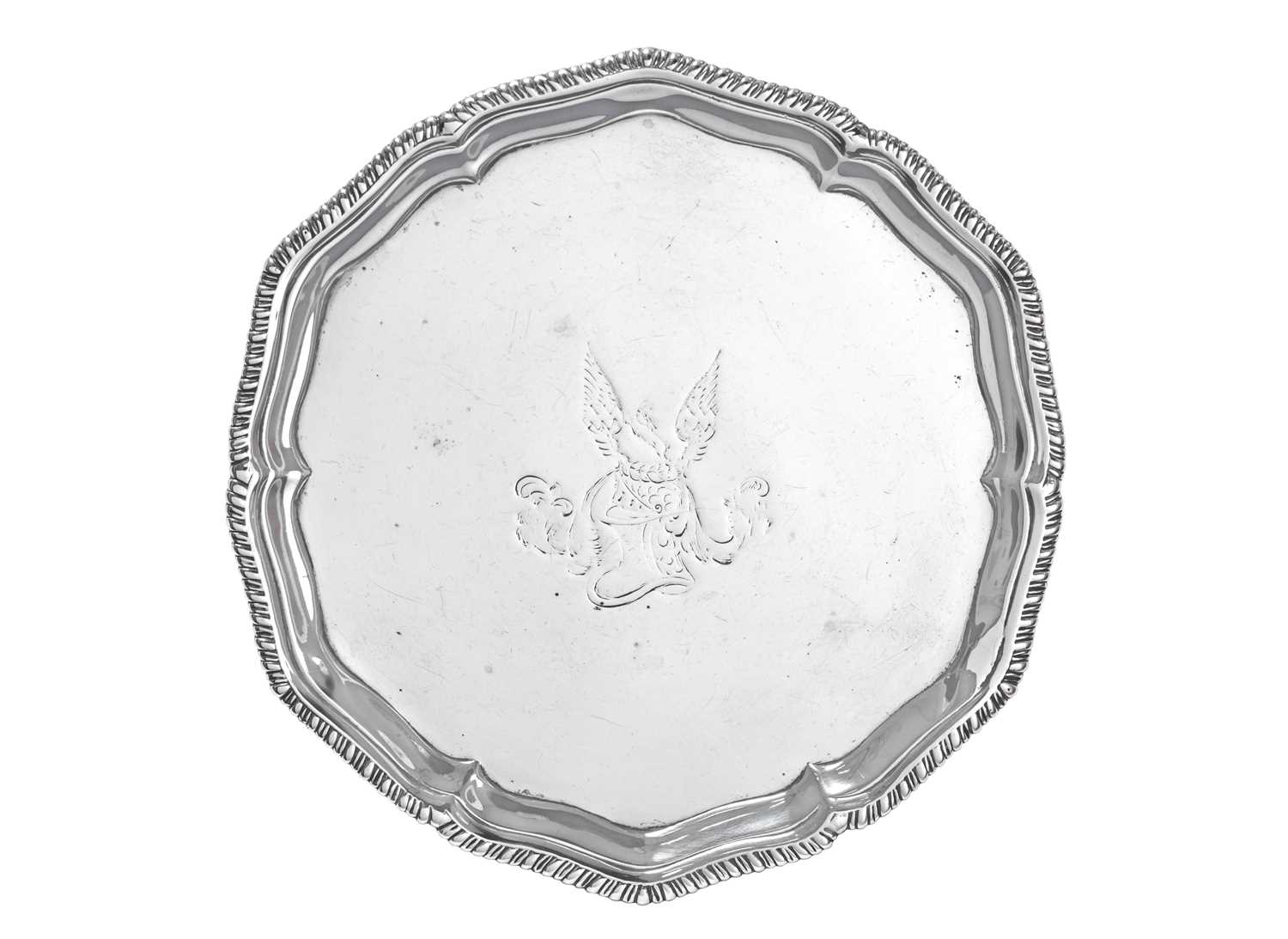 Lot 2174 - A George III Silver Waiter, by John Crouch