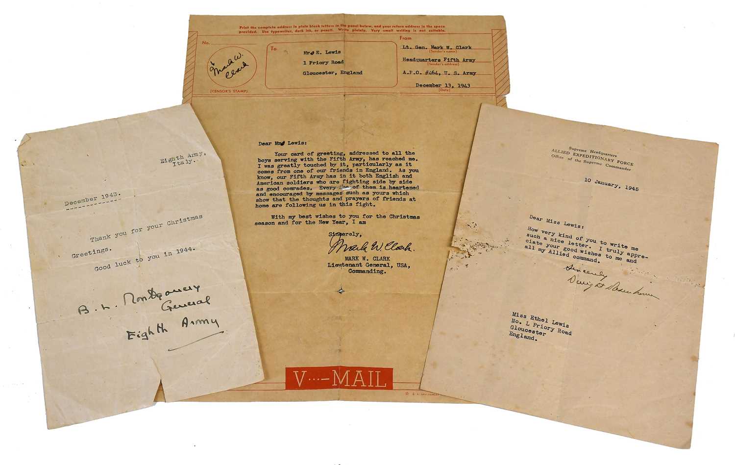 Lot 208 - General B.L. Montgomery, Eighth Army, Italy