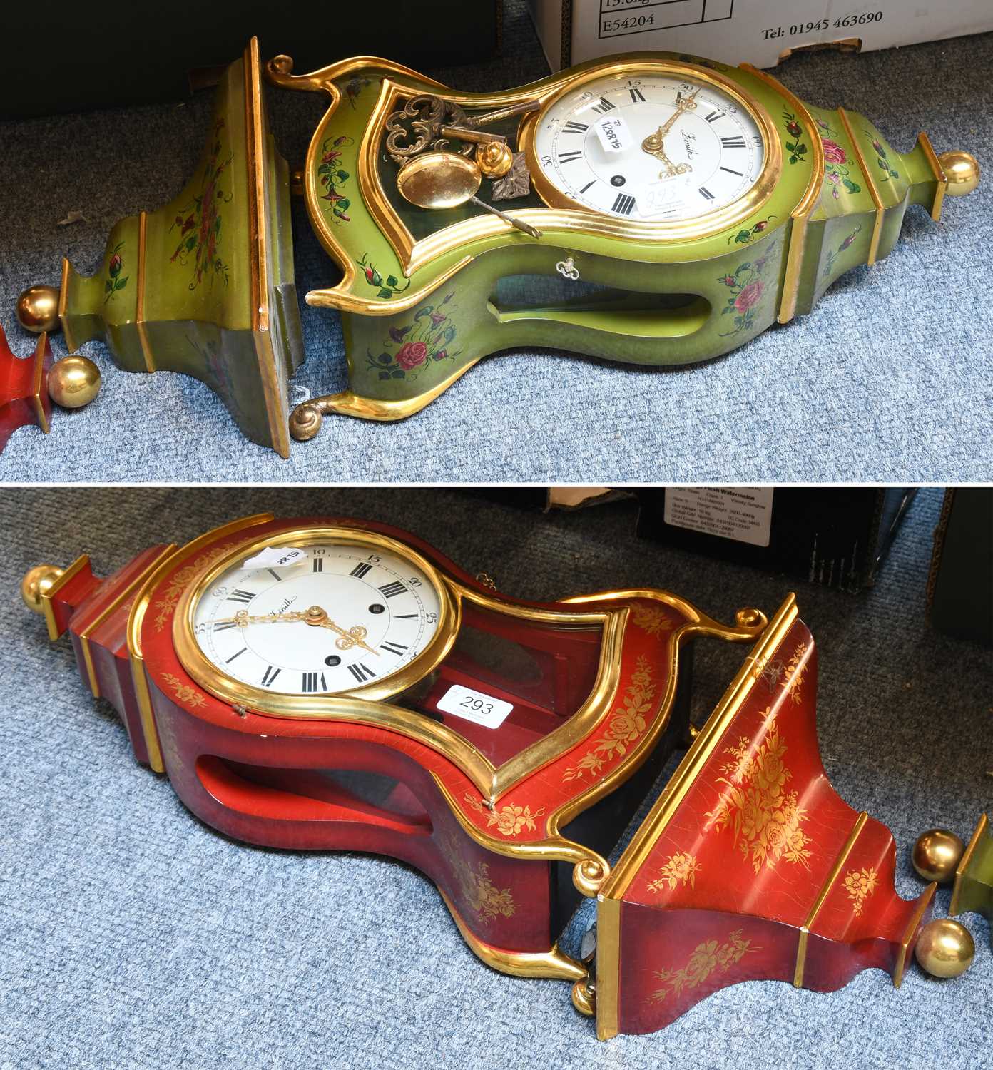 Lot 293 - Two Modern Zenith Striking Bracket Clocks,
