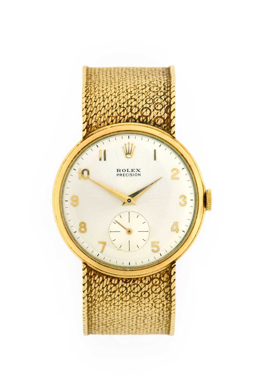 Lot 2390 - Rolex: A 9 Carat Gold Wristwatch, signed