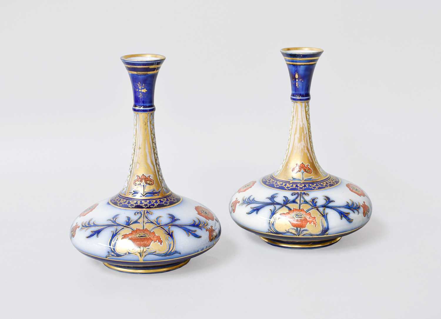 Lot 23 - A Pair of James Macintyre & Co Pottery Bottle