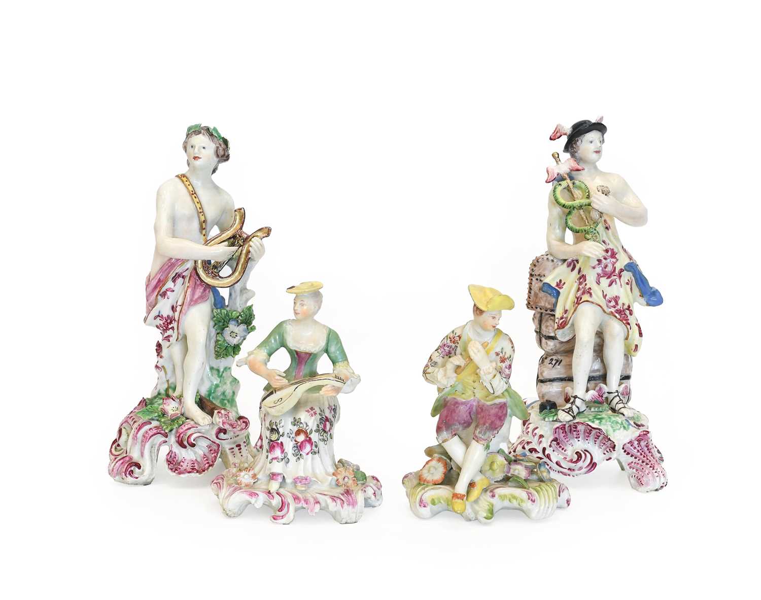 Lot 238 - A Matched Pair of Bow Porcelain Figures,