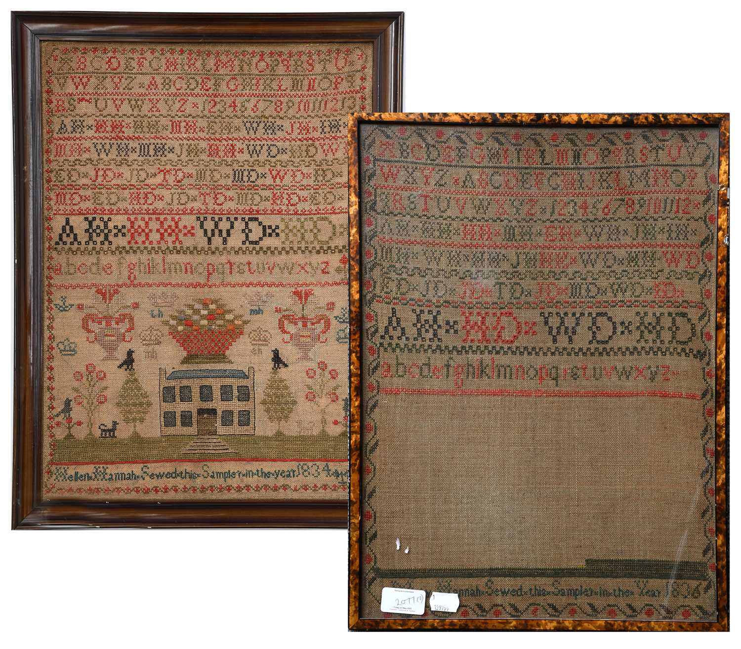 Lot 2077 - 19th Century Scottish Sampler Worked by