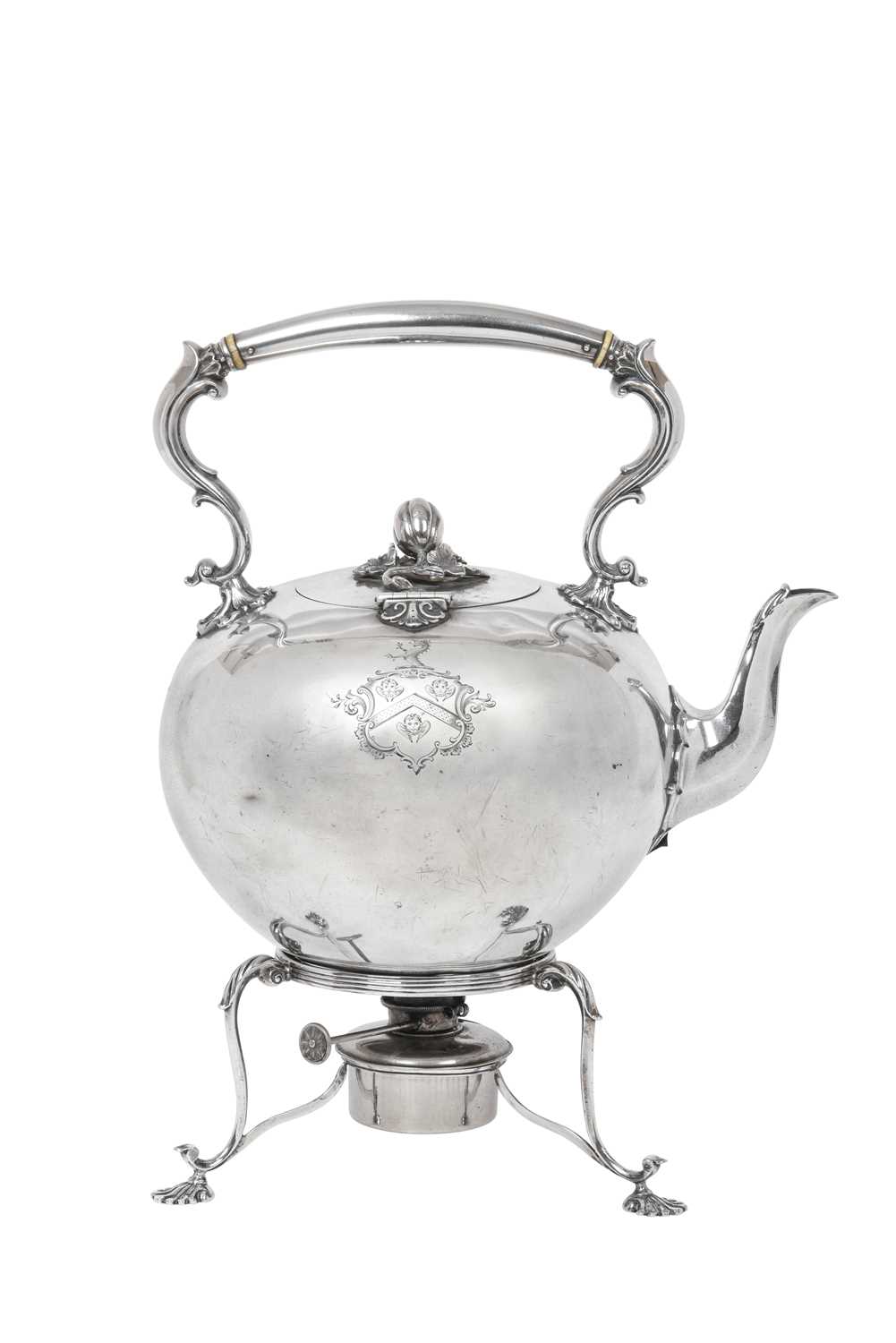 Lot 2287 - A Victorian Irish Silver Kettle,