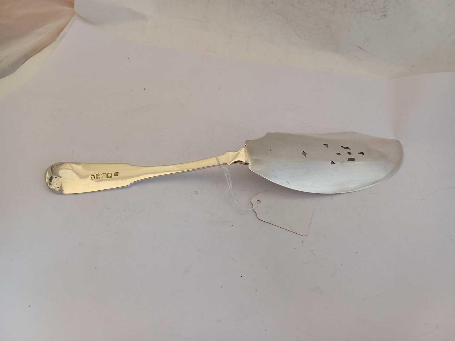 Lot 2206 - A George III Scottish Silver Fish-Slice,