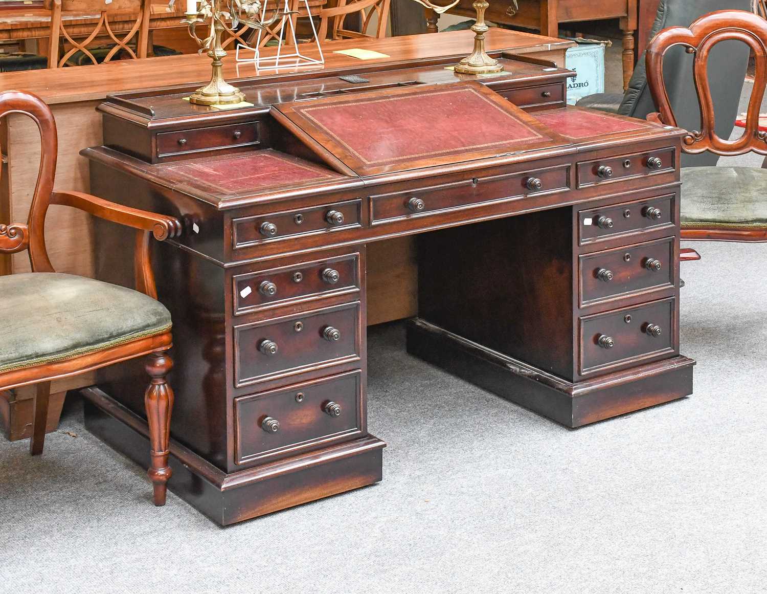 Lot 1205 - Charles Dickens Heritage Desk, a replica of