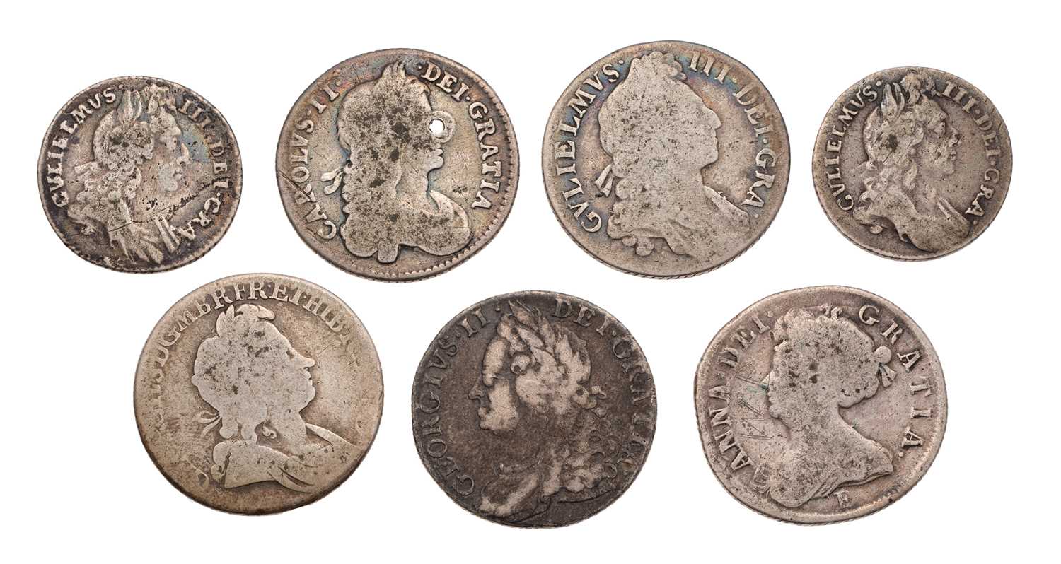Lot 41 - Assorted 17th and 18th Century Silver Coins,