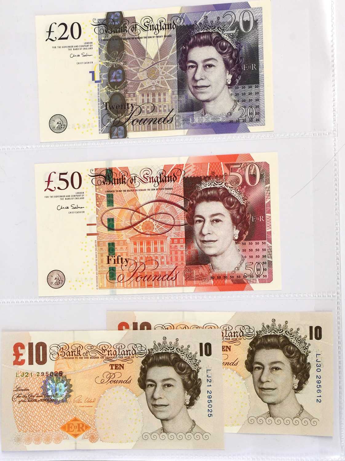 Lot 351 - Bank of England, Banknote Album, 36 notes in