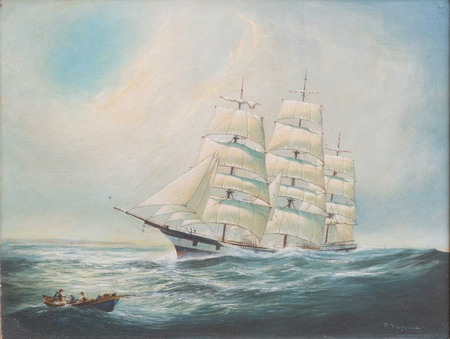Lot 1034 - P* Fitzgerald (20th Century) Masted Ships