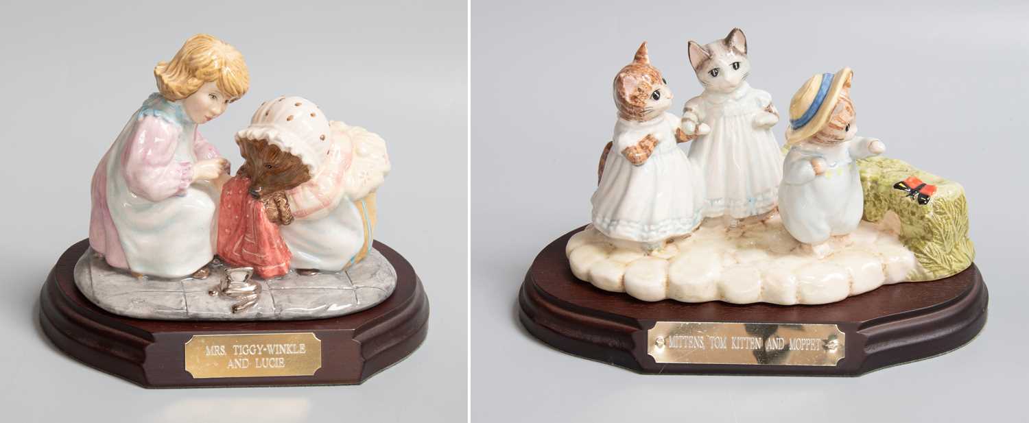 Lot 40 - Beswick Beatrix Potter Tableaux, comprising: