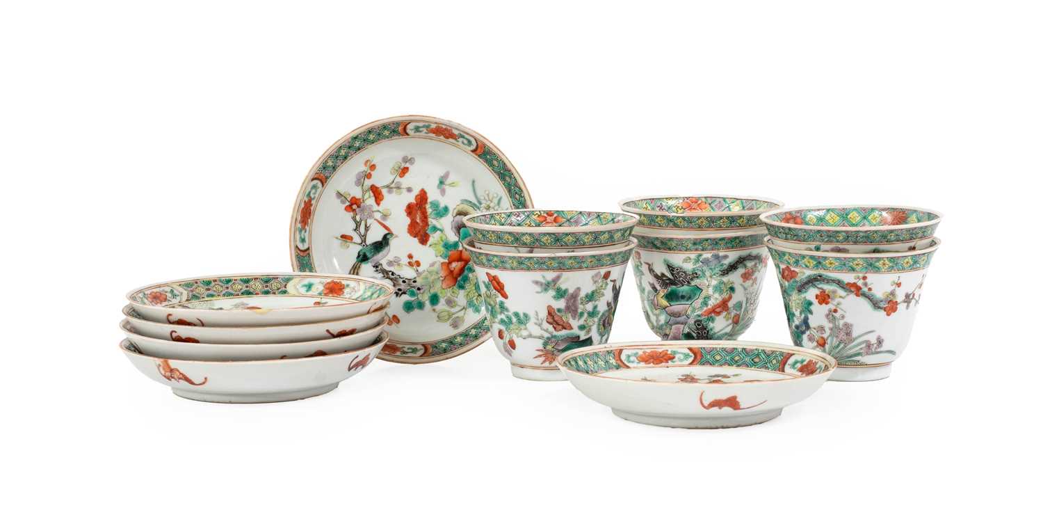 Lot 94 - A Set of Six Chinese Porcelain Beakers and