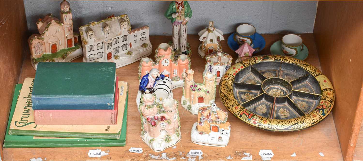 Lot 60 - Victorian Papier Mache Pope Joan Games Board,