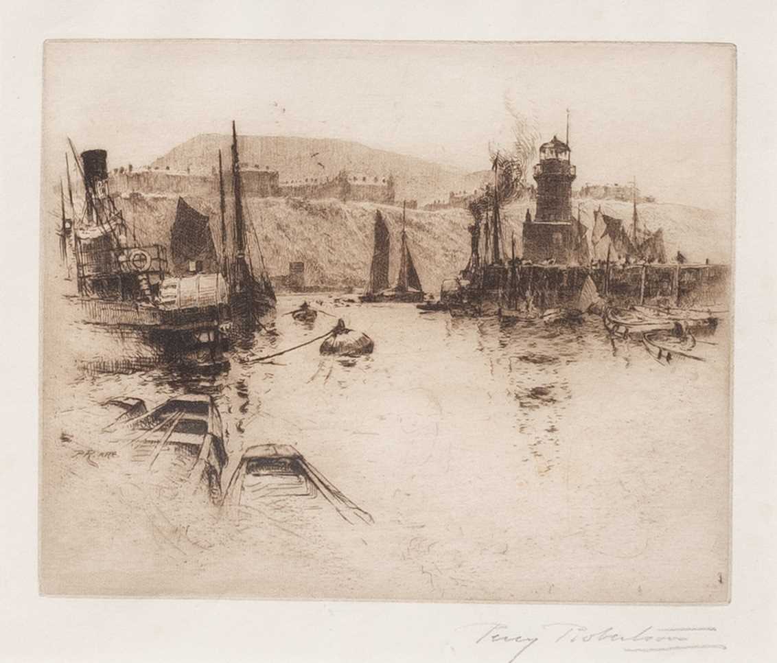 Lot 1038 - Percy Robertson (1868-1934) Richmond Castle,