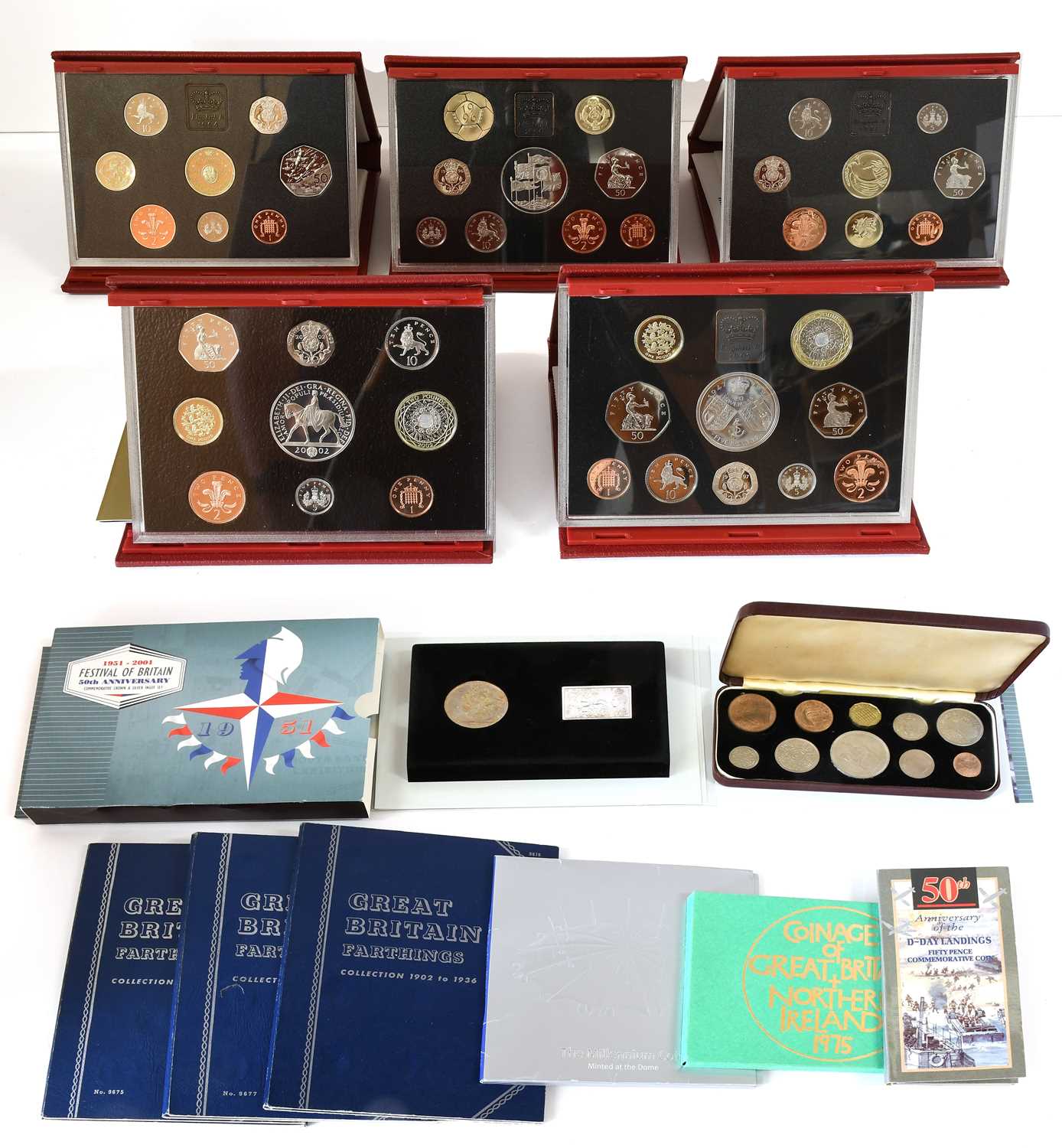 Lot 426 - Assorted UK Proof Sets and Whitman folders,