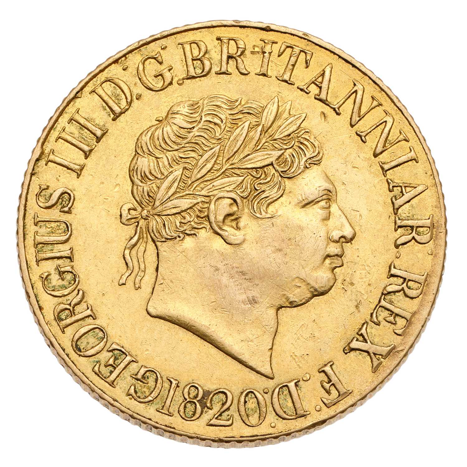 Lot 114 - George III, Sovereign 1820, open 2 (Marsh 4,