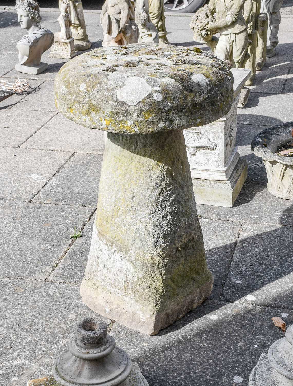 Lot 859 - A Carved Stone Staddle Stone, of typical