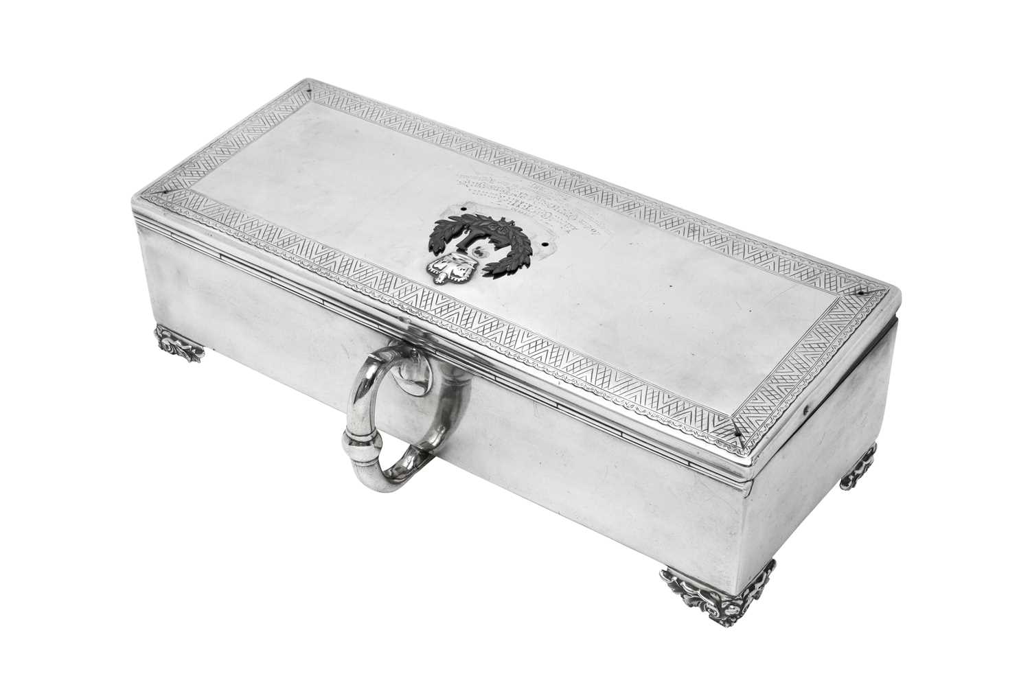 Lot 87 - A Victorian Silver Cigar-Box,