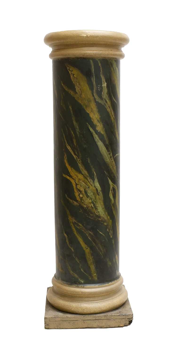 Lot 526 - A Late 19th Century Painted Plaster Column
