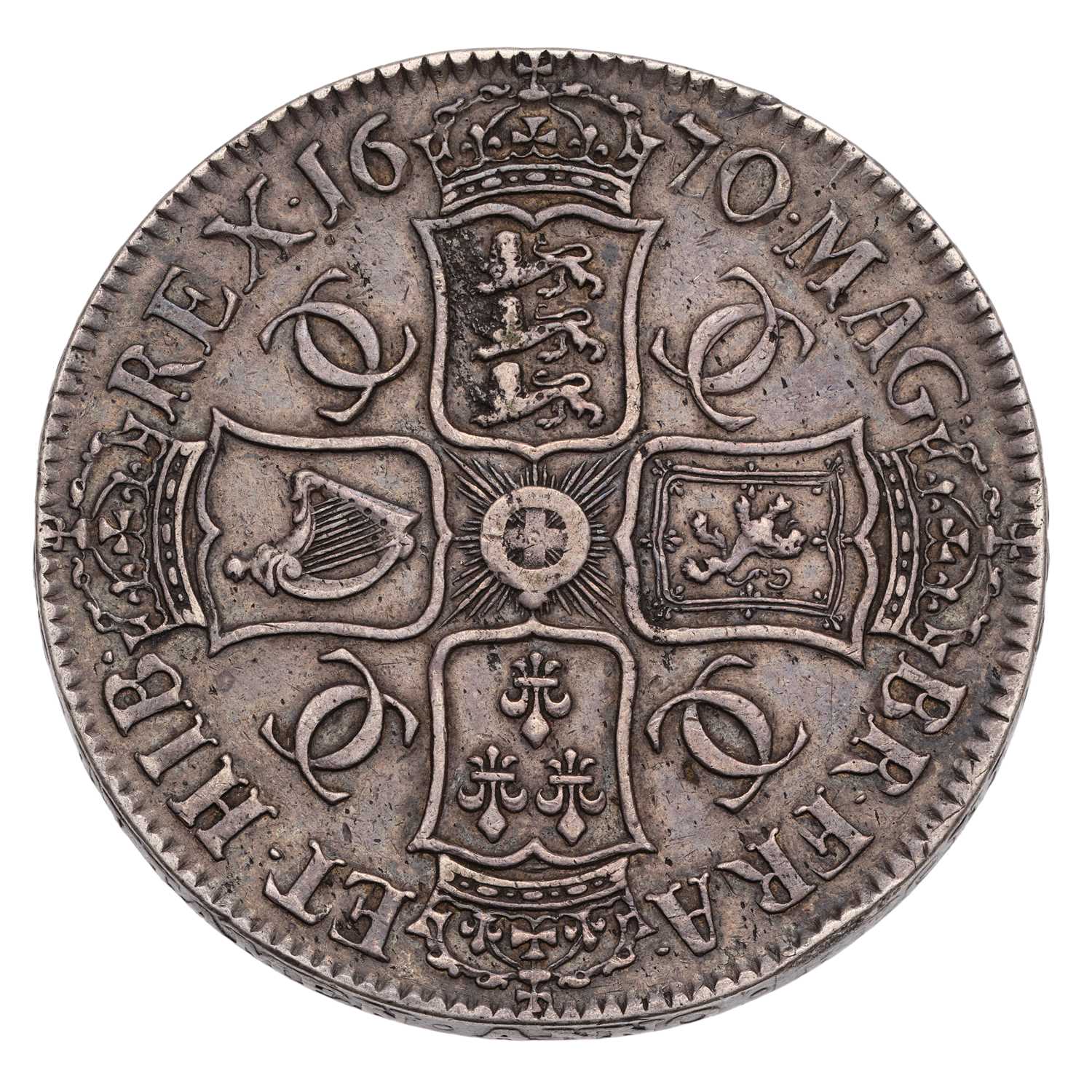 Lot 87 - Charles II, Crown 1670, V.SECUNDO, second