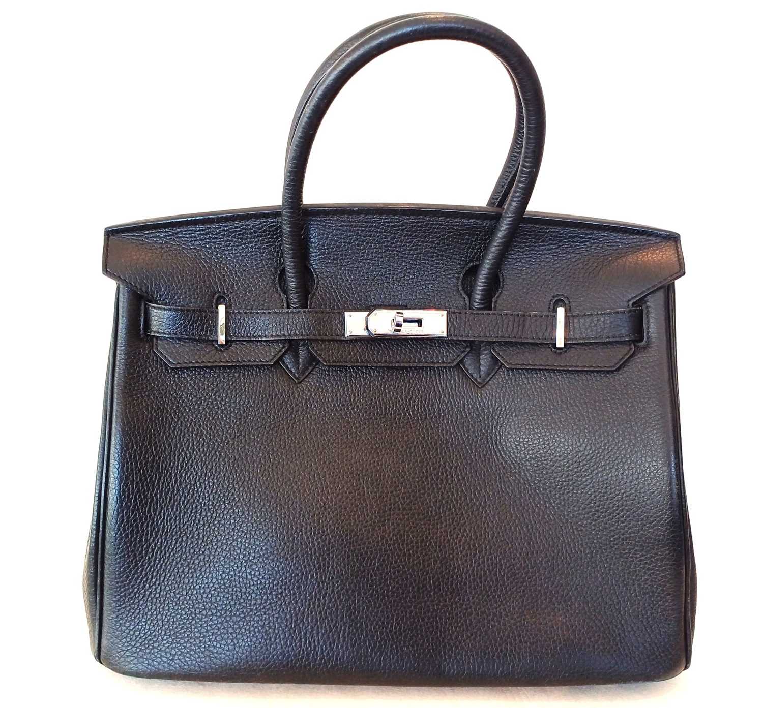 Lot 1085 - A Circa 2007 Hermès Black Leather Birkin
