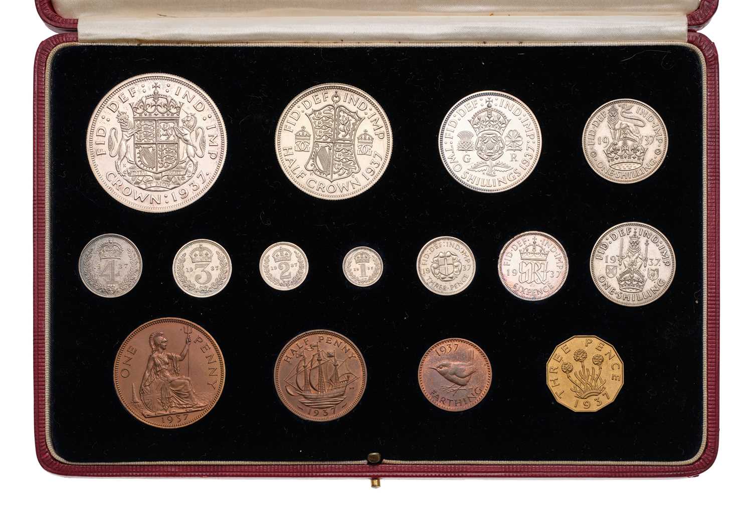 Lot 420 - George VI, 'Coronation' Proof Set 1937, 15