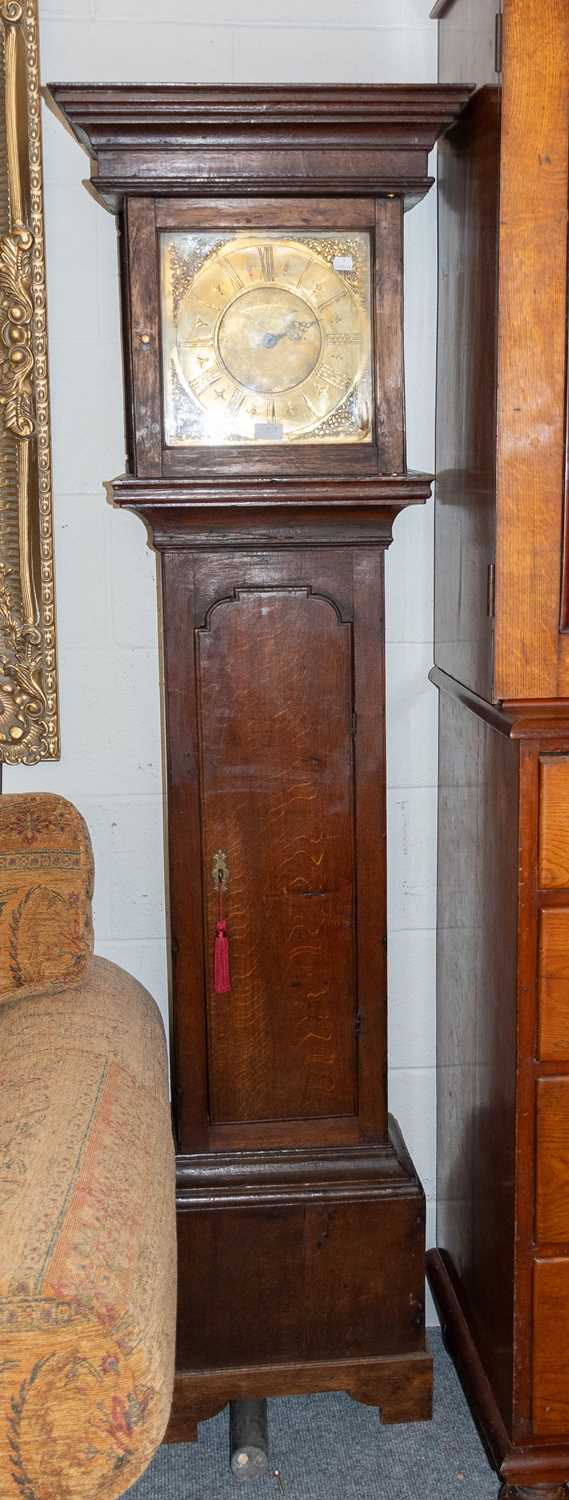 Lot 1207 - An Oak Thirty Hour Single Handed Longcase