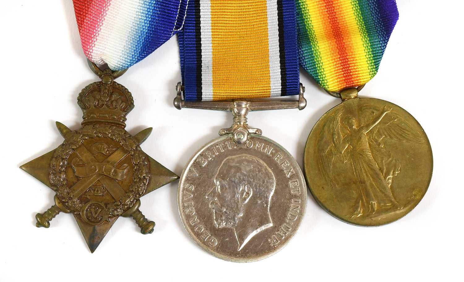 Lot 5 - A First World War "Mons Star" Trio, awarded to
