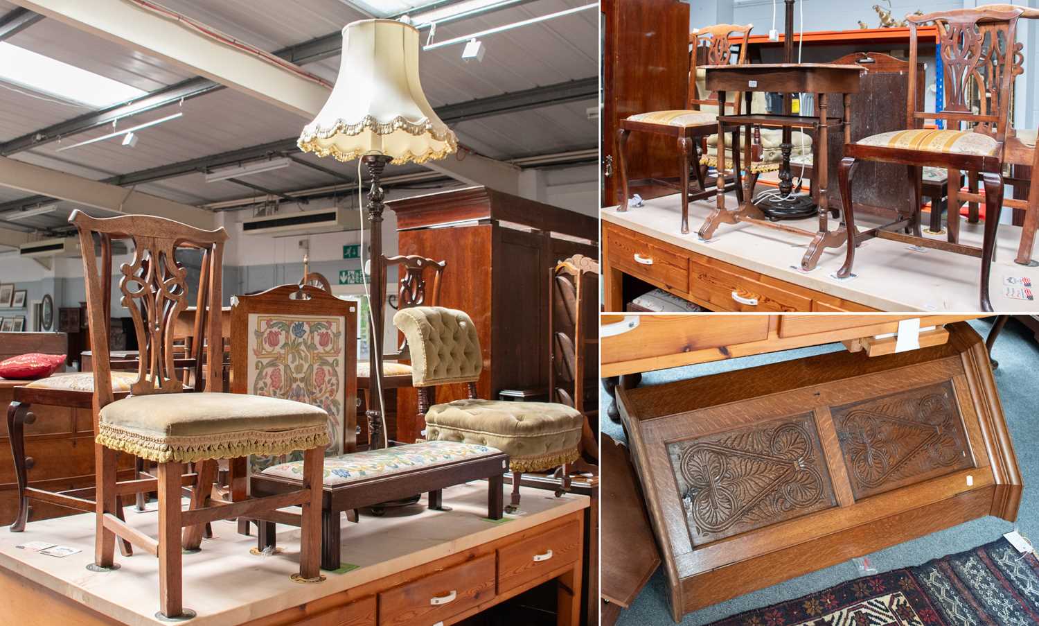 Lot 1344 - A Group of Furniture: three similar