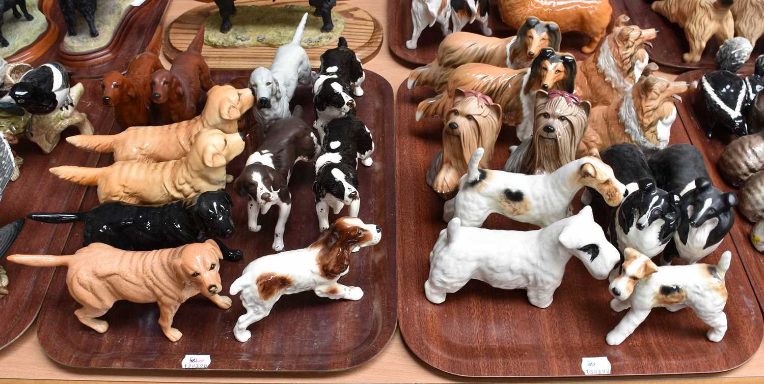 Lot 31 - Beswick Dogs, including Collies, Setters,