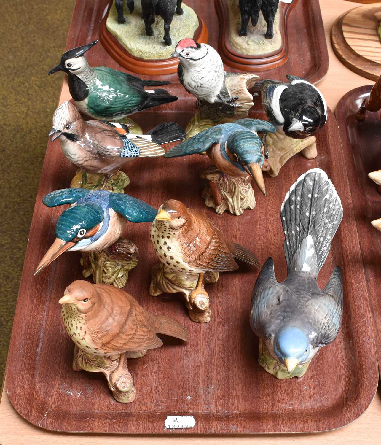 Lot 32 - Beswick Birds, including Kingfishers, Jay,