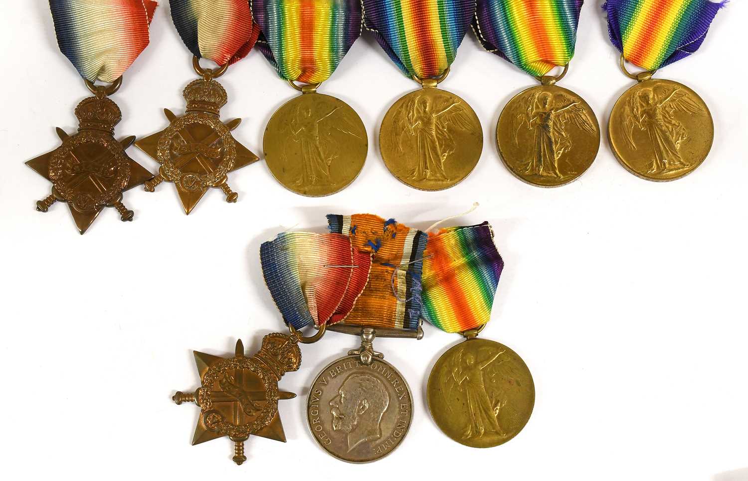 Lot 191 - Six First World War Single Medals to the
