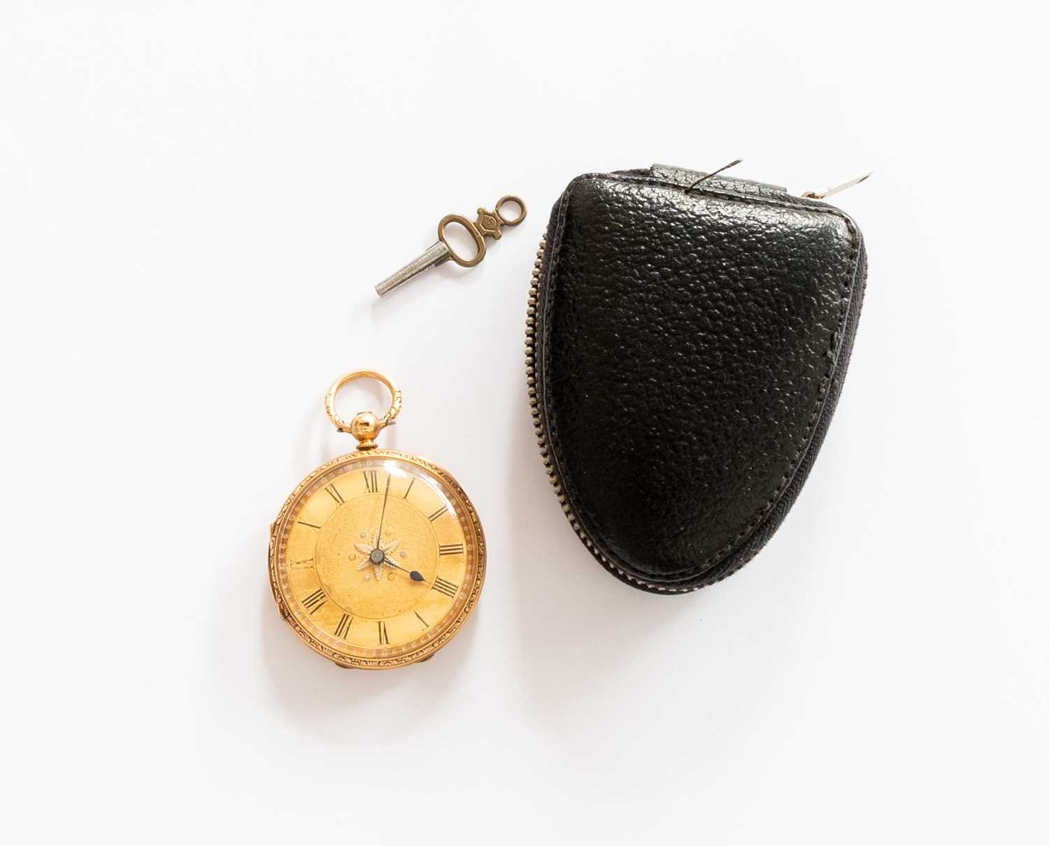 Lot 371 - An 18 Carat Gold Pocket Watch, movement