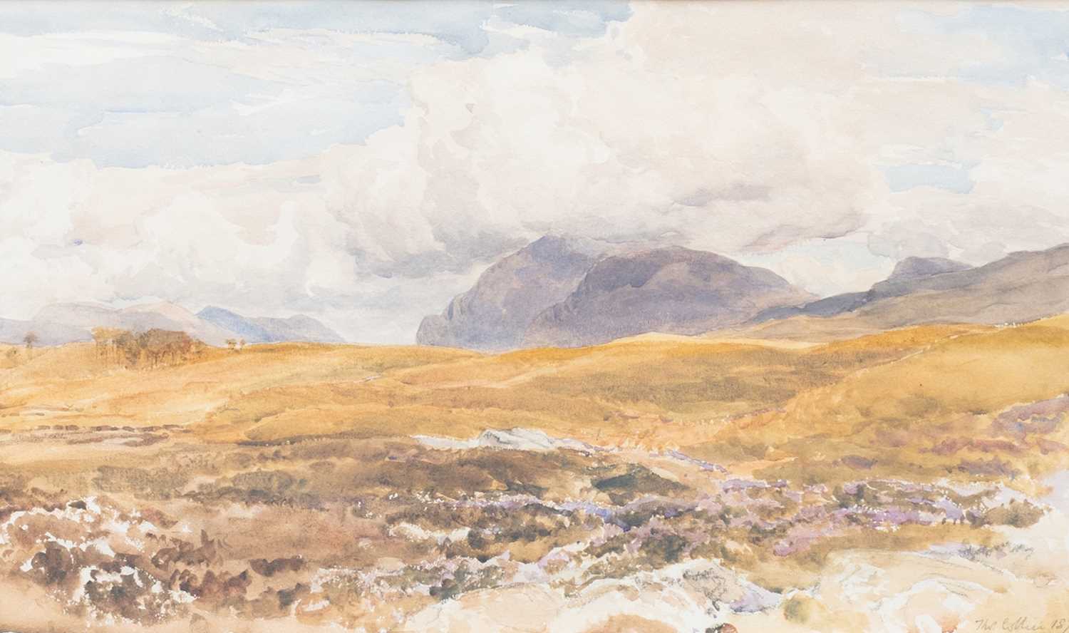 Lot 1026 - Thomas Collier RI (1840-1891) "Mountains at