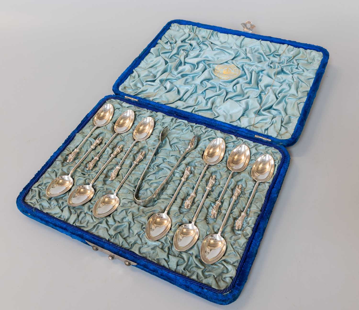 Lot 126 - A Cased Set of Twelve Victorian Silver