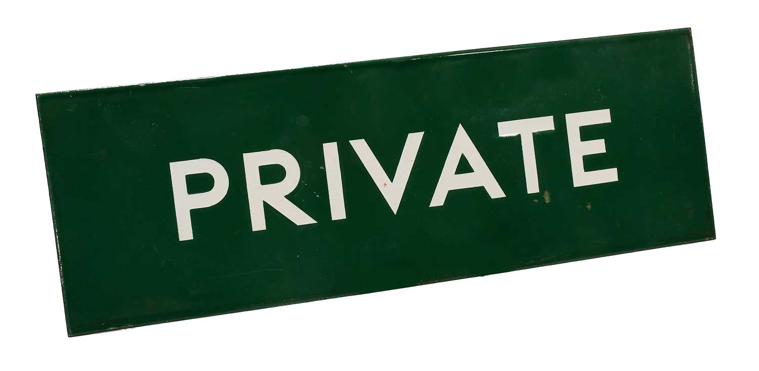 Lot 787 - BR(S) Private Enamel Sign